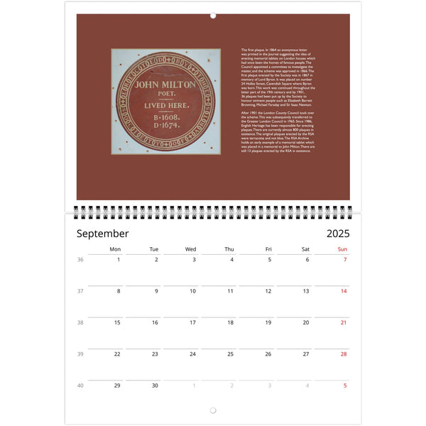 RSA Gift Shop | 2025 Calendar UK